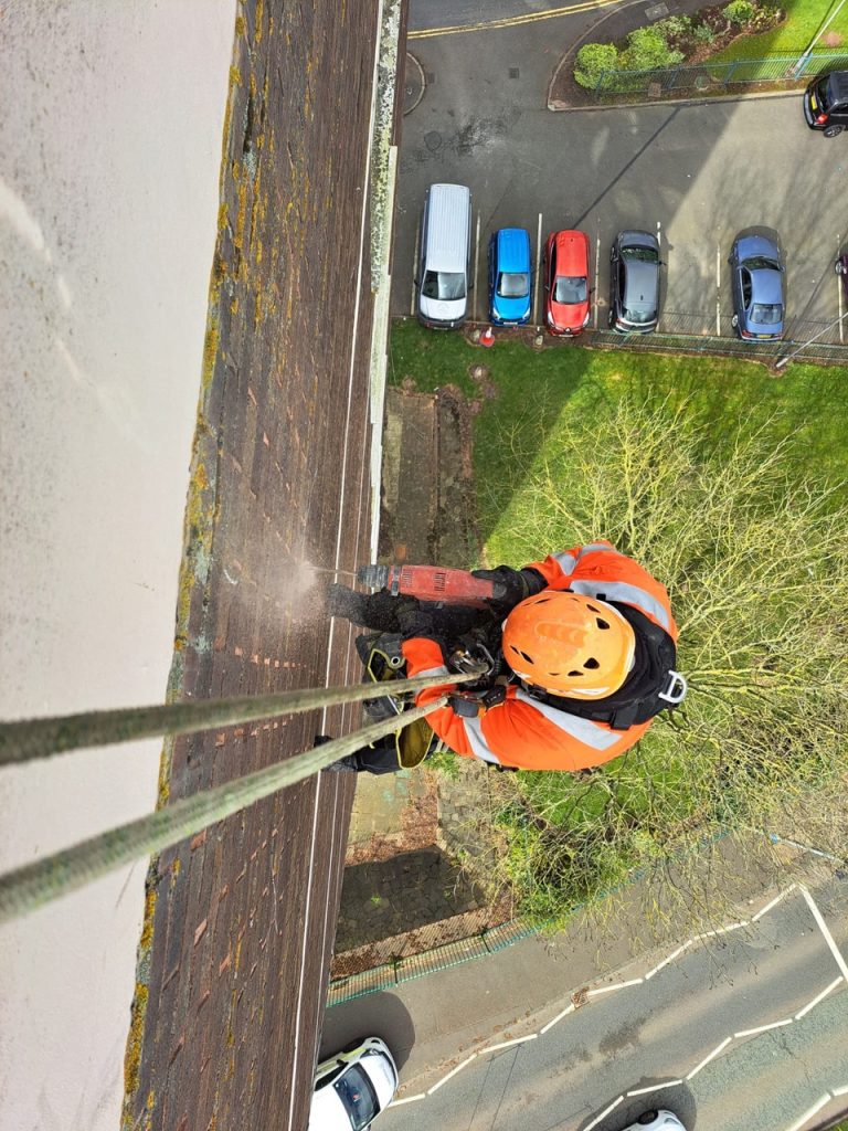 High Rise Wall Tie Survey using Rope Access - Complete Access